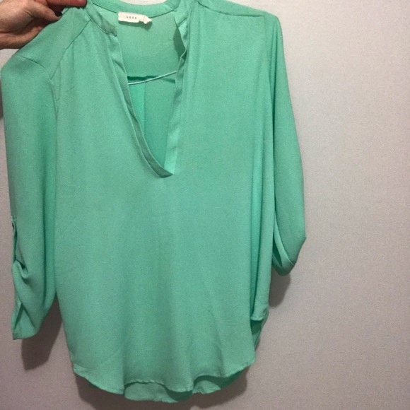 Tops | Turquoise Blouse | Poshmark